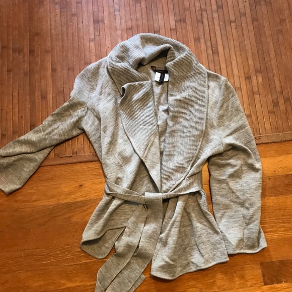 BCBGMaxAzria | Sweaters | Bcbg Max Azria Medium Tie Cardigan Sweater ...